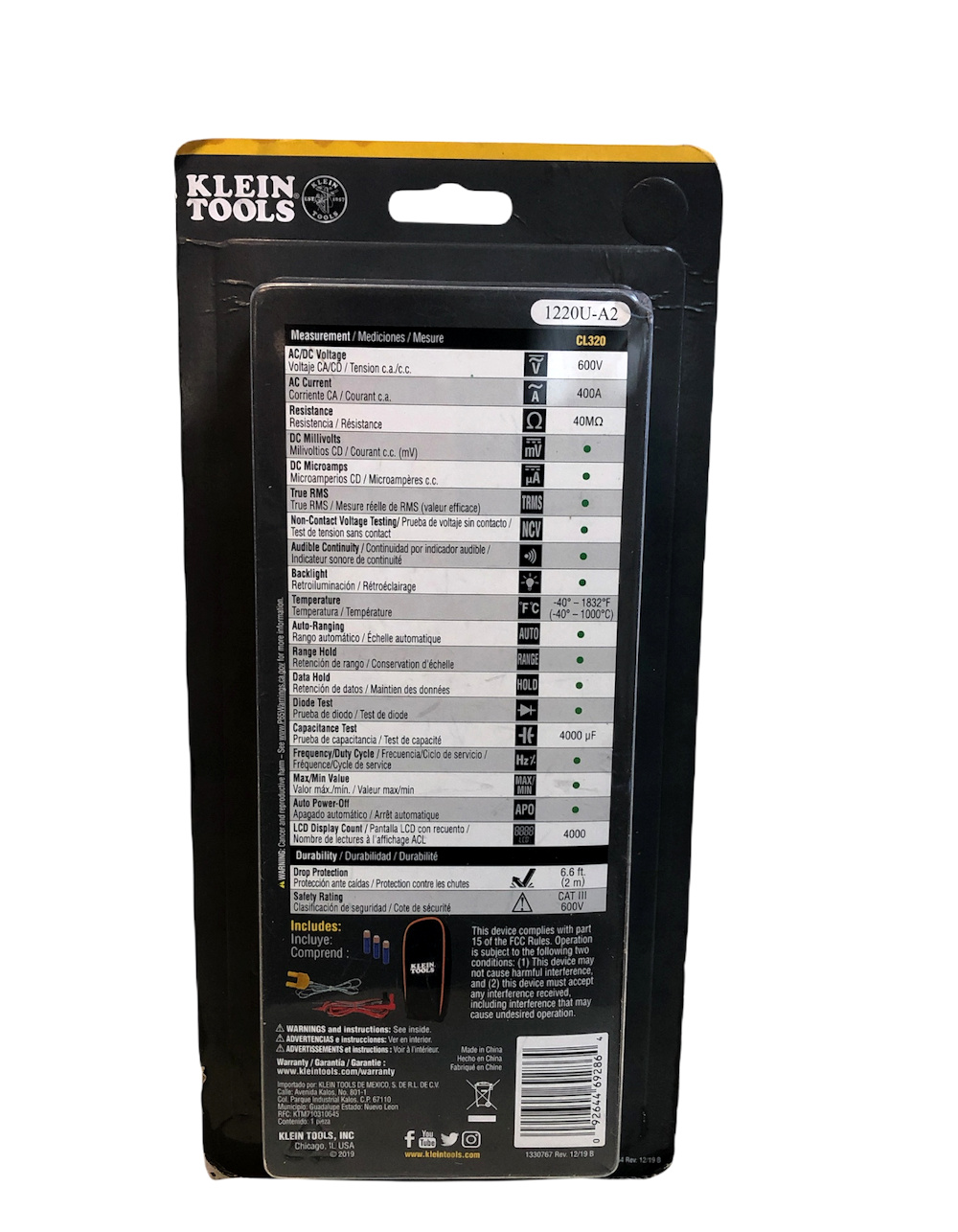 Klein Electrician tools CL320