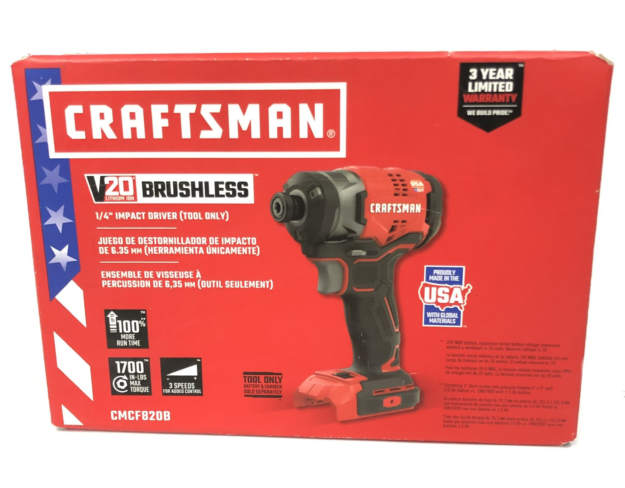 Craftsman Cordless hand tools CMCF820B