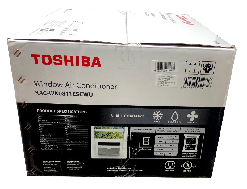 Toshiba Air conditioner - window unit RAC-WK0811ESCWU