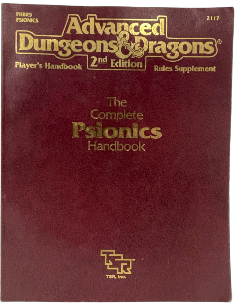 Tsr Books The Complete Psionics Handbook #2117