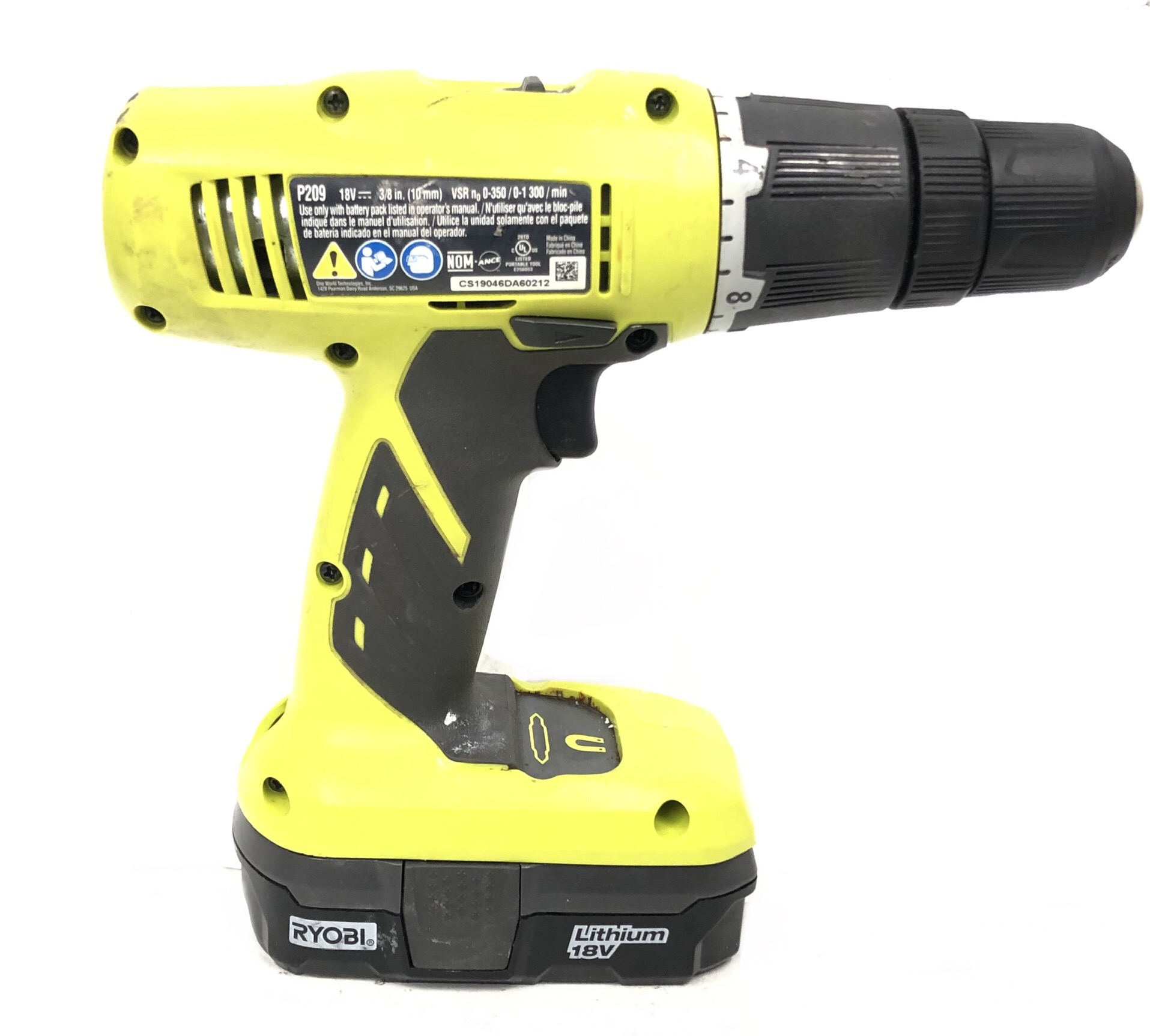 Ryobi Cordless hand tools P209